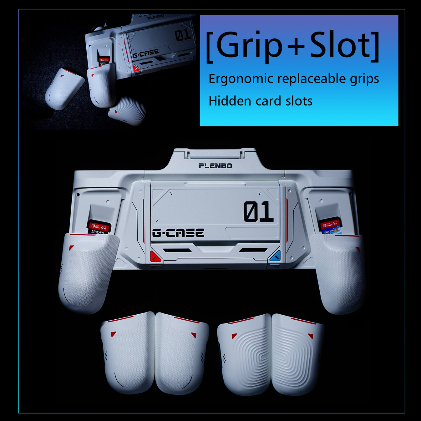 Plenbo G-case: All-in-1 Charger Case for Nintendo Switch & OLED
